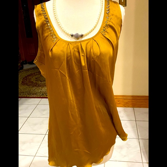 Spense | Tops | Bronze Color Blouse With Beating On The Front Sides ...